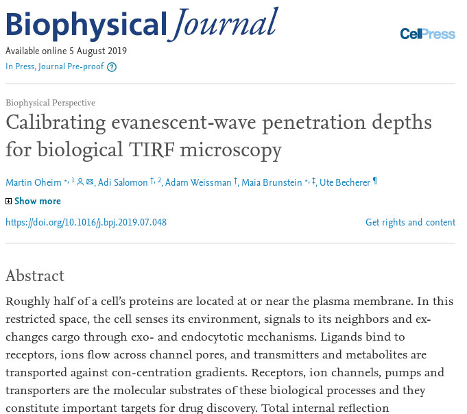 How to calibrate evanescent-wave penetration depths for biological TIRF ...